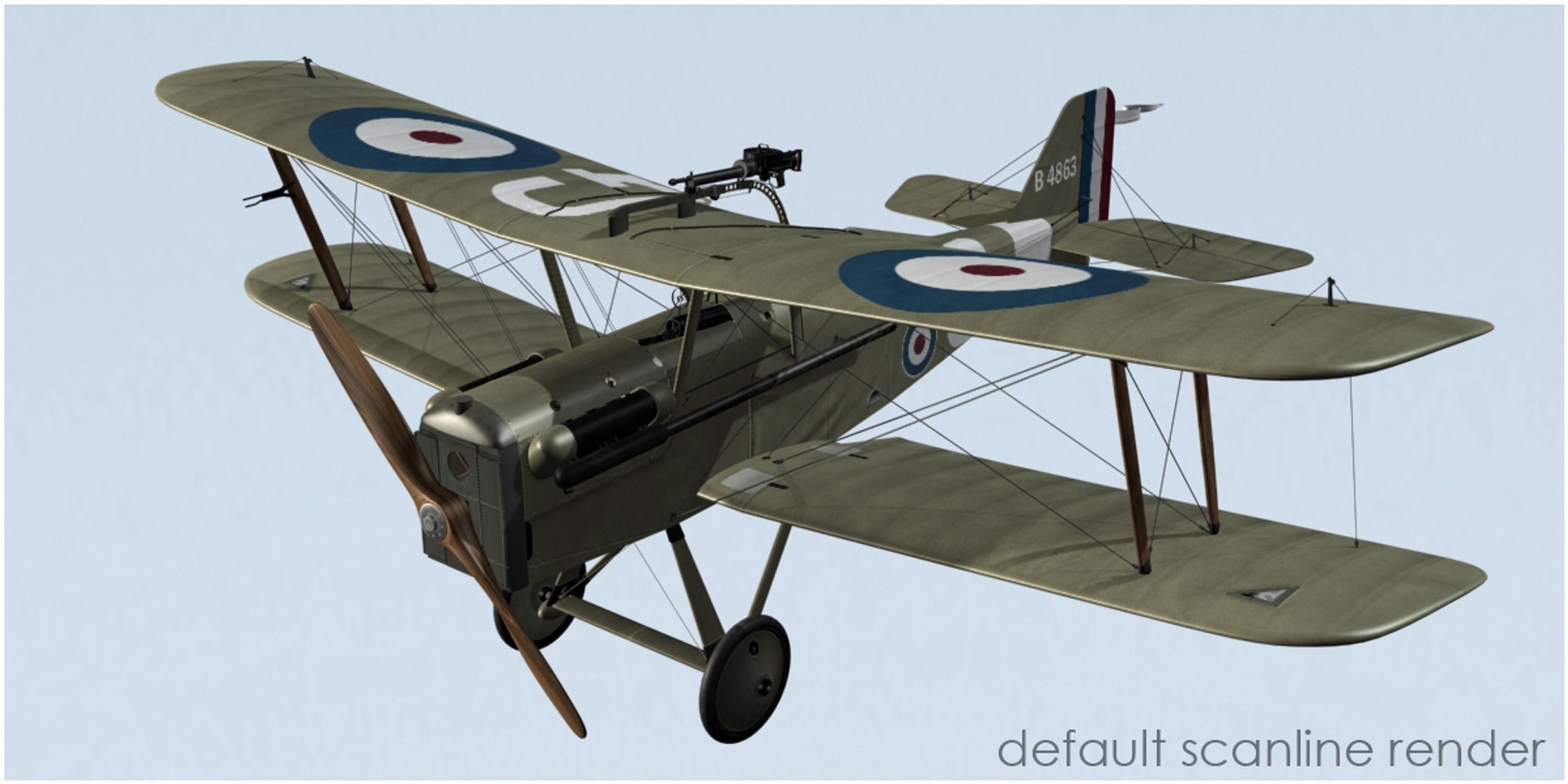 Royal aircraft se5a mccudden 3D model - TurboSquid 1384889