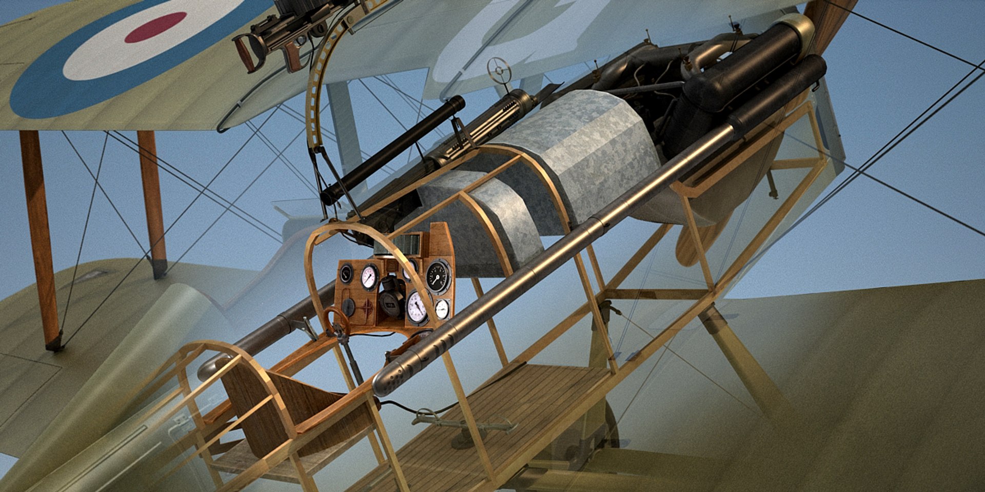 Royal aircraft se5a mccudden 3D model - TurboSquid 1384889