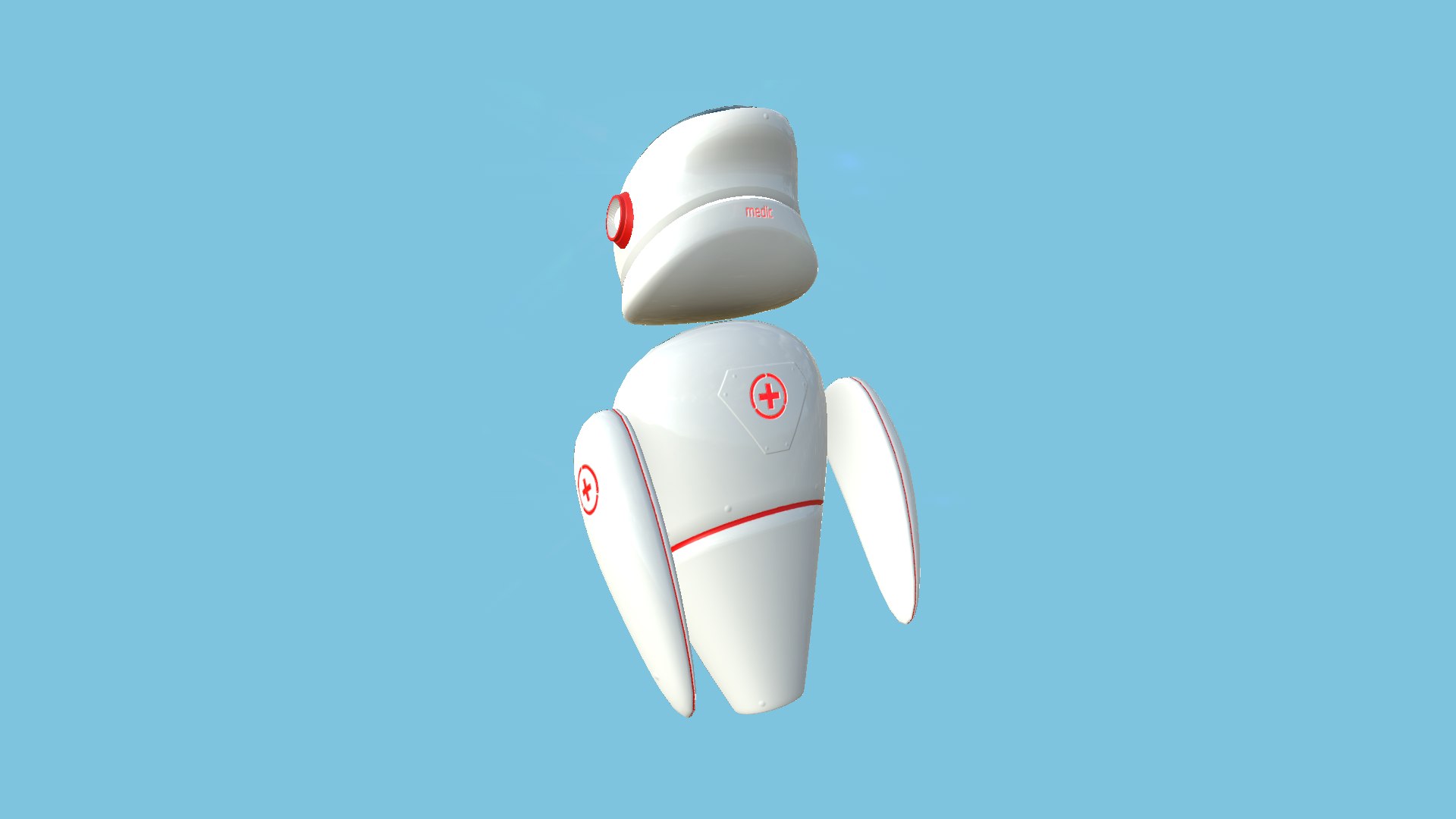 3D Flying Robot 08 Medic Doctor - Character SciFi Design - TurboSquid ...