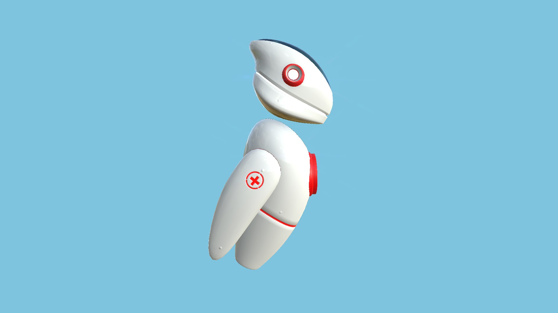 3D Flying Robot 08 Medic Doctor - Character SciFi Design - TurboSquid ...