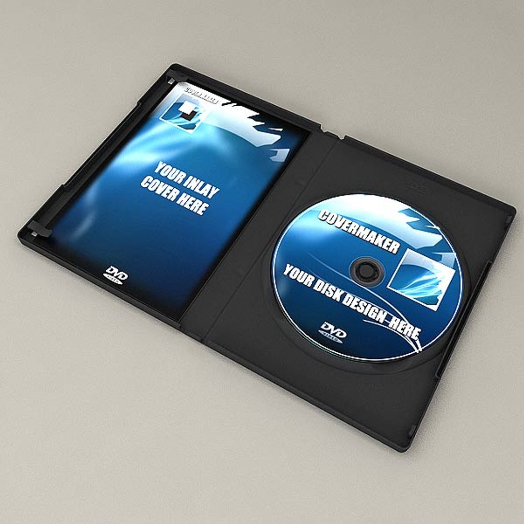 dvd case disk 3d model