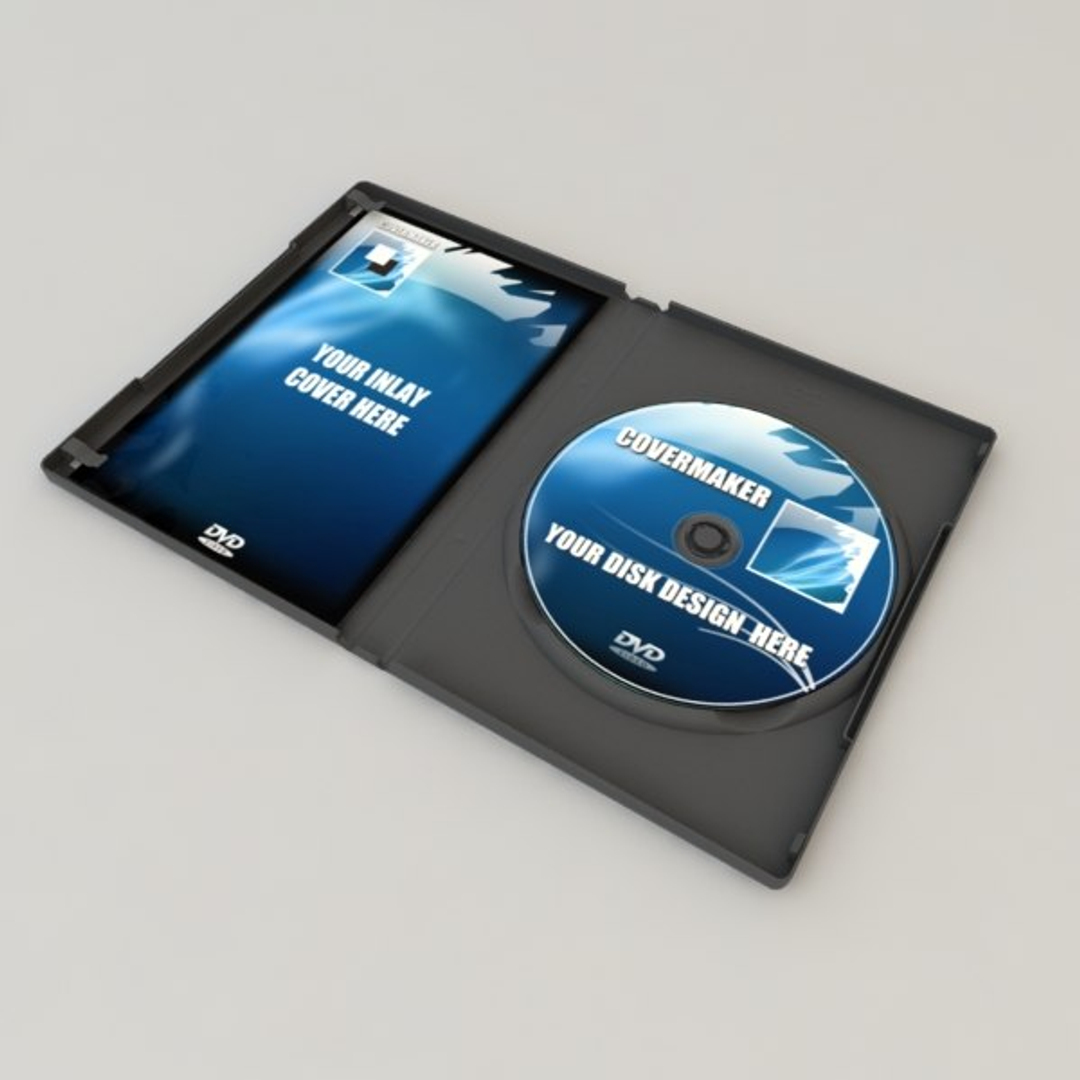 dvd case disk 3d model