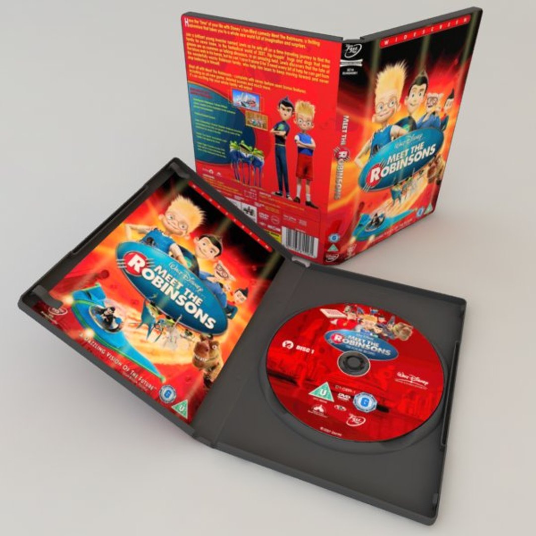 dvd case disk 3d model