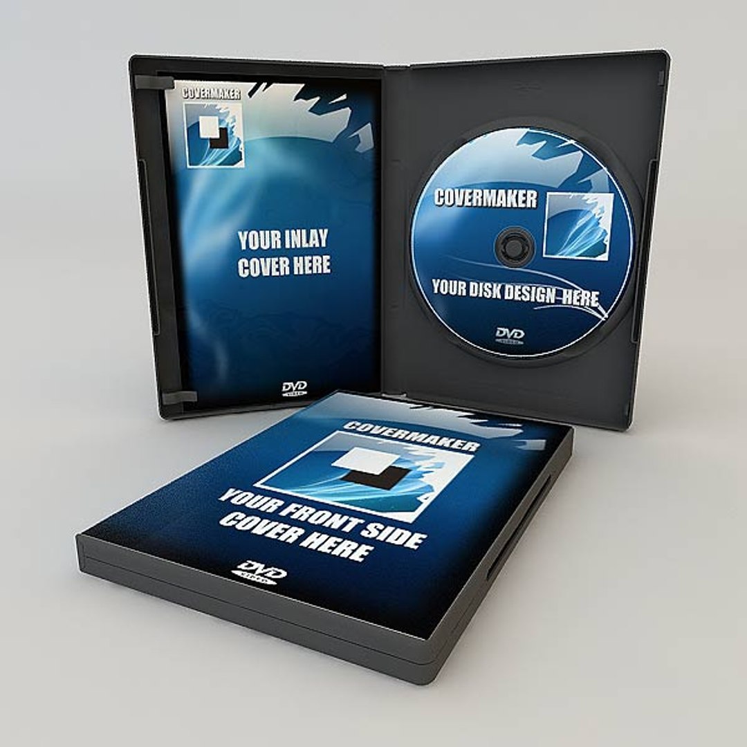 dvd case disk 3d model