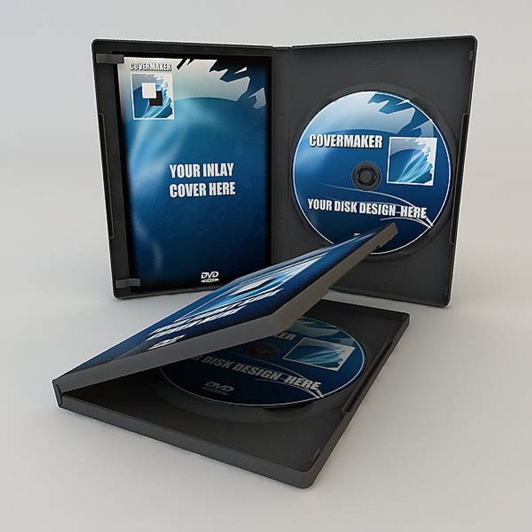 dvd case disk 3d model