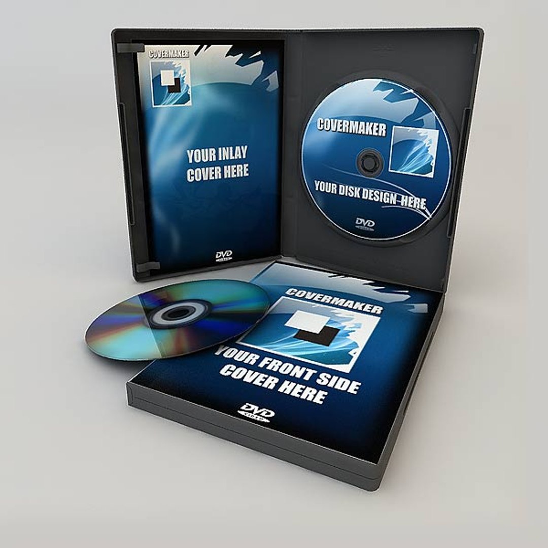 dvd case disk 3d model