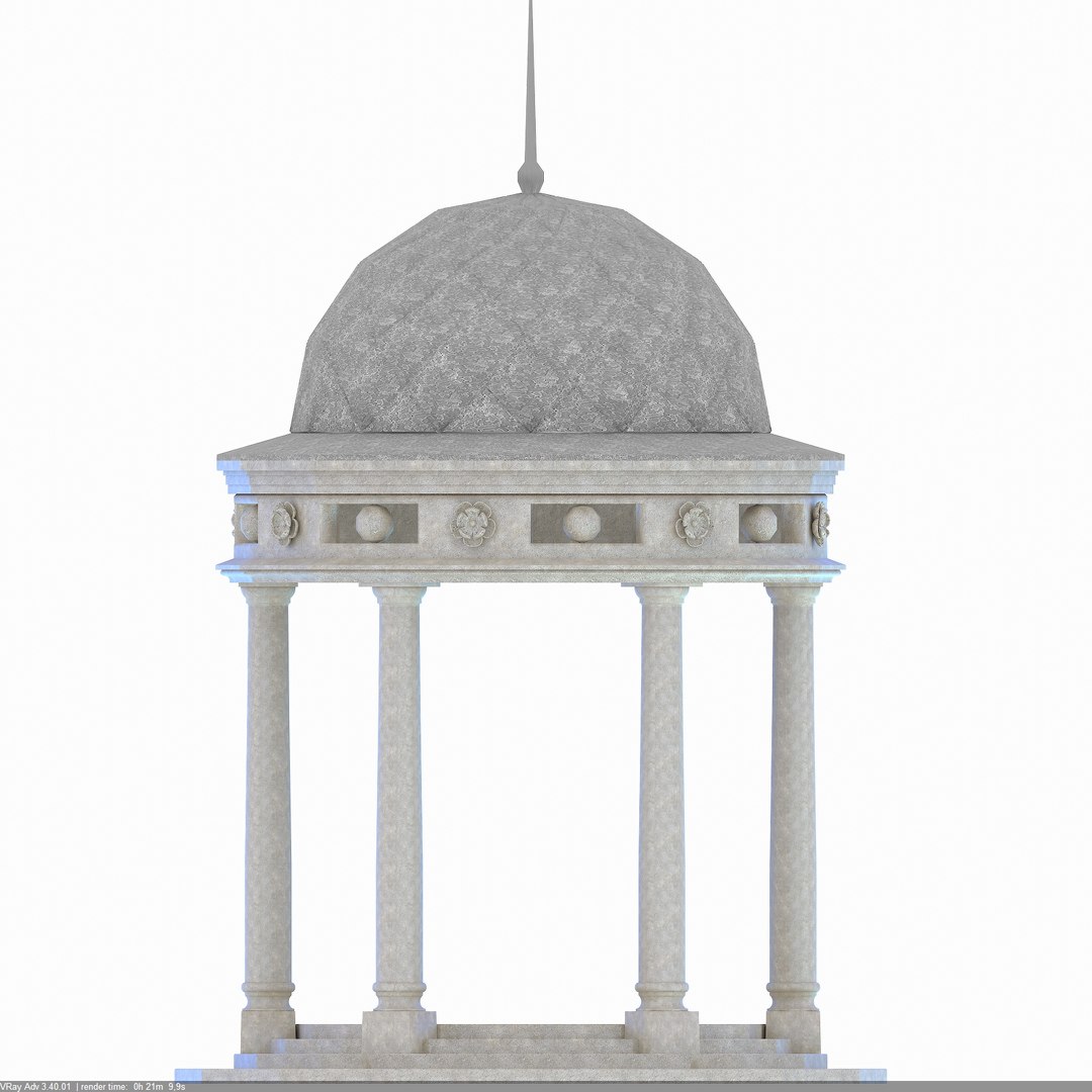 3d Classic Rotunda Gazebo