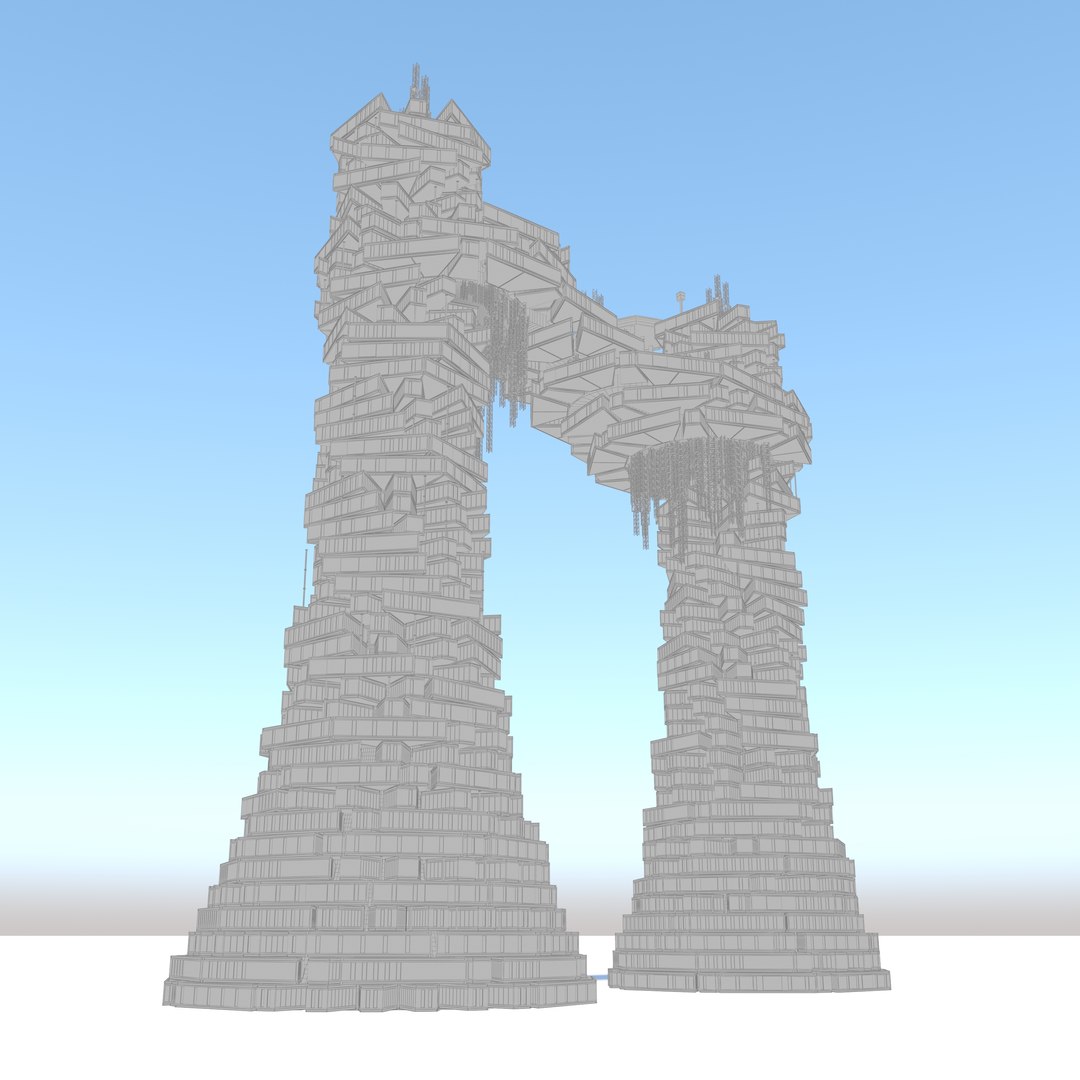 Mega Building - Container Style 03 3D Model - TurboSquid 1841016