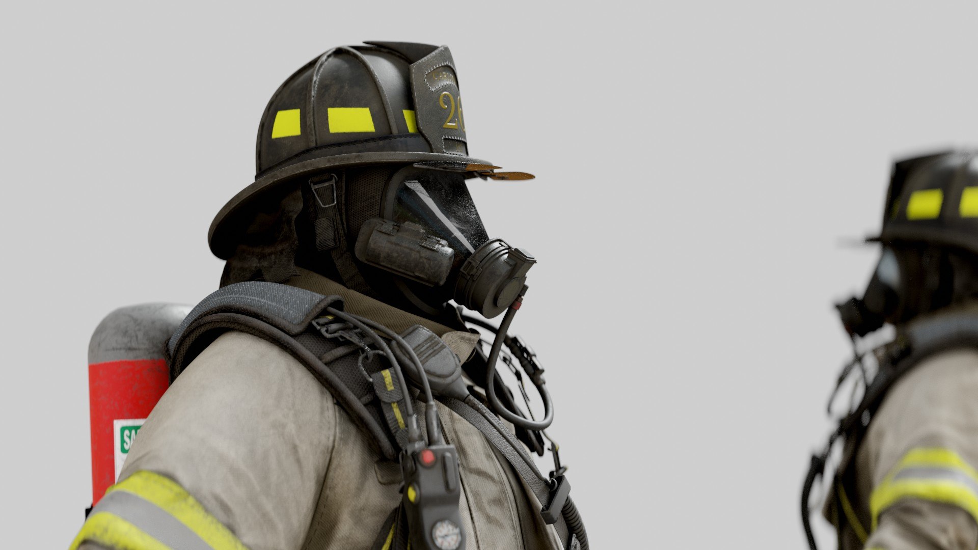 FIREFIGHTER Modern USA RIGGED Model - TurboSquid 1916336