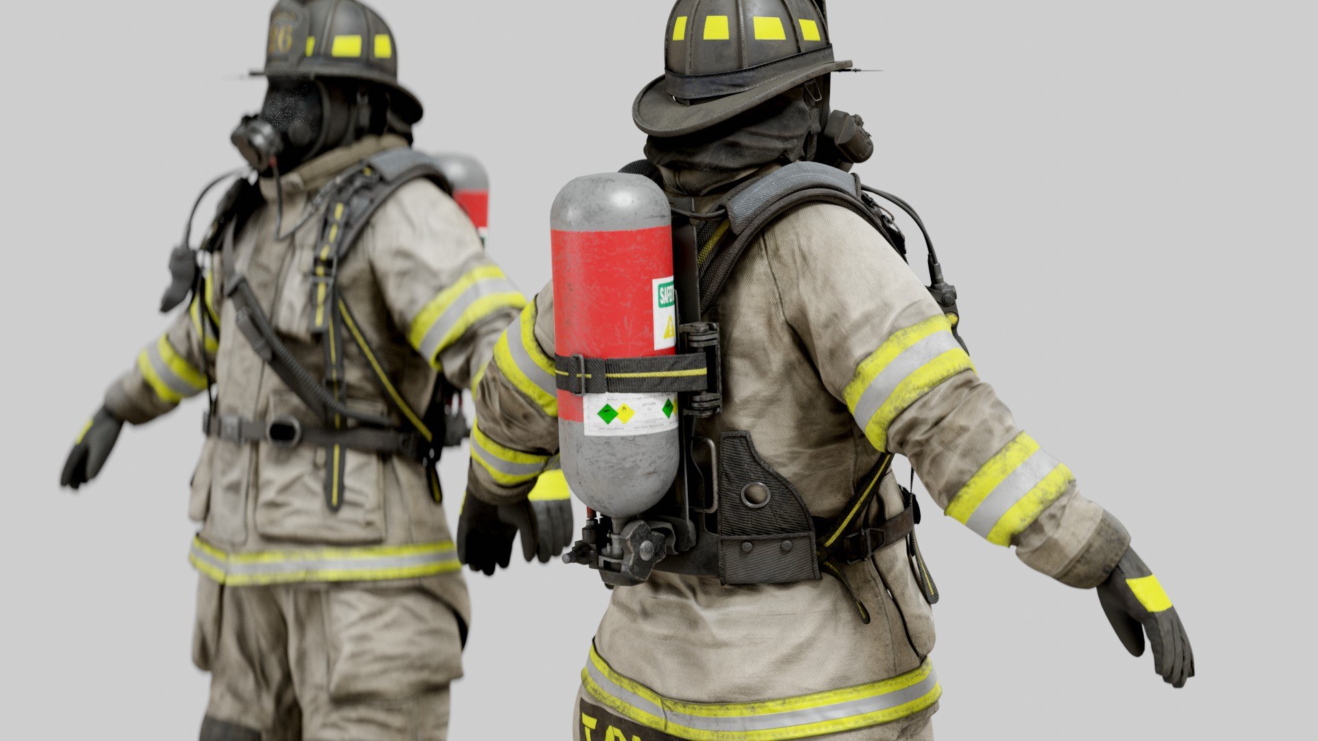 FIREFIGHTER Modern USA RIGGED Model - TurboSquid 1916336