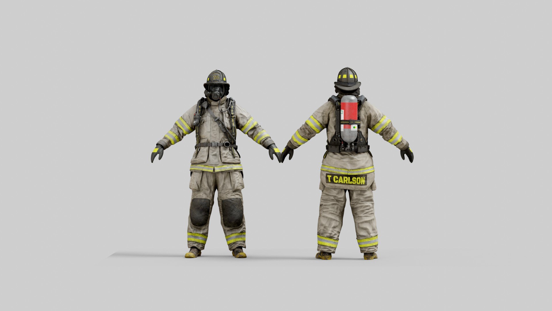 FIREFIGHTER Modern USA RIGGED Model - TurboSquid 1916336