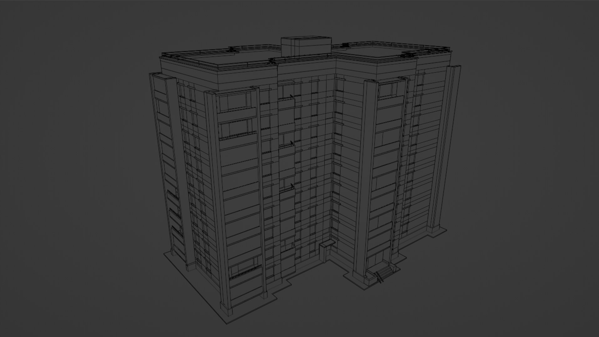 Old Multi Storey Building 3D Model - TurboSquid 2188492
