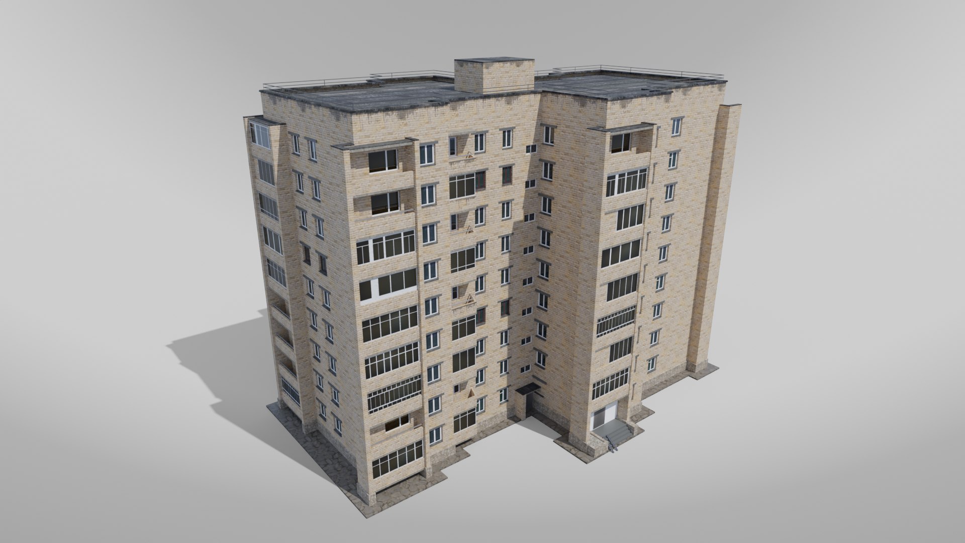 Old Multi Storey Building 3D Model - TurboSquid 2188492