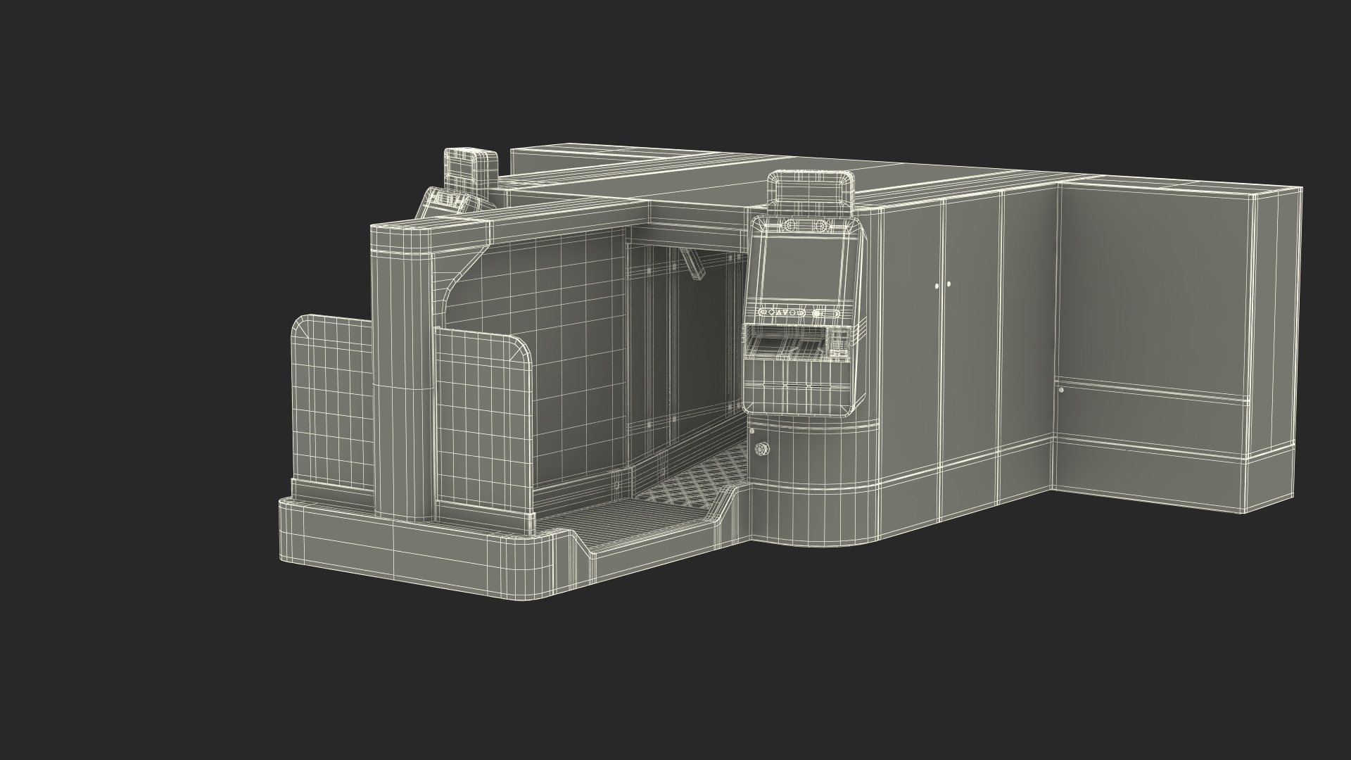 3D Model Airport Smart Check In Service Rigged - TurboSquid 2160535