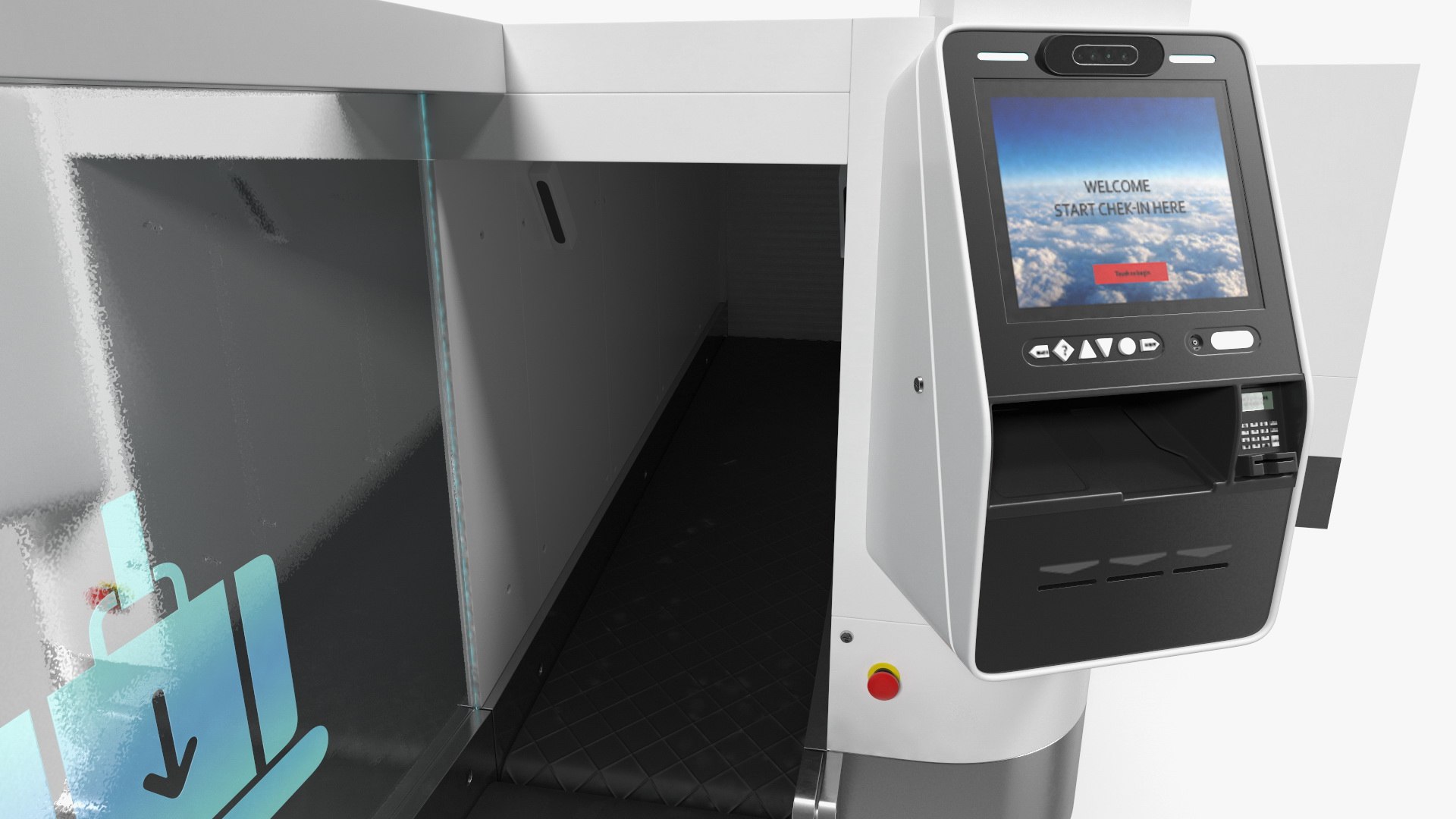 3D model Airport Smart Check In Service Rigged - TurboSquid 2160535