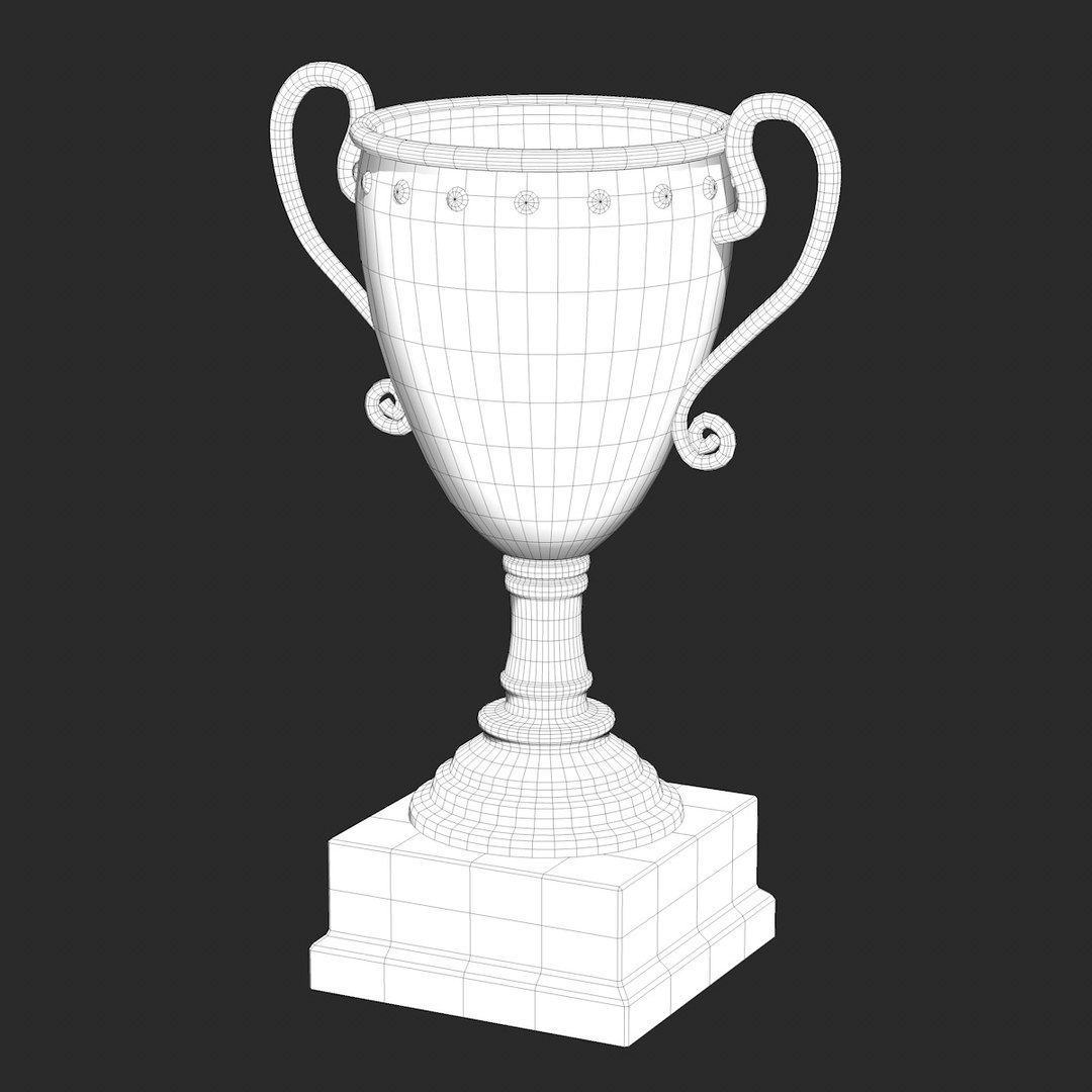 3d model rusty trophy
