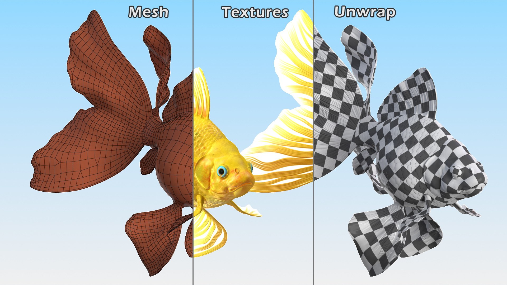 3D Goldfish Swimming Pose - TurboSquid 1764793