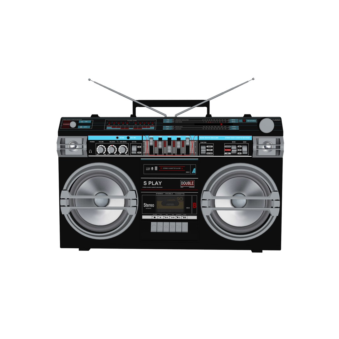 Boom Box 3d Model