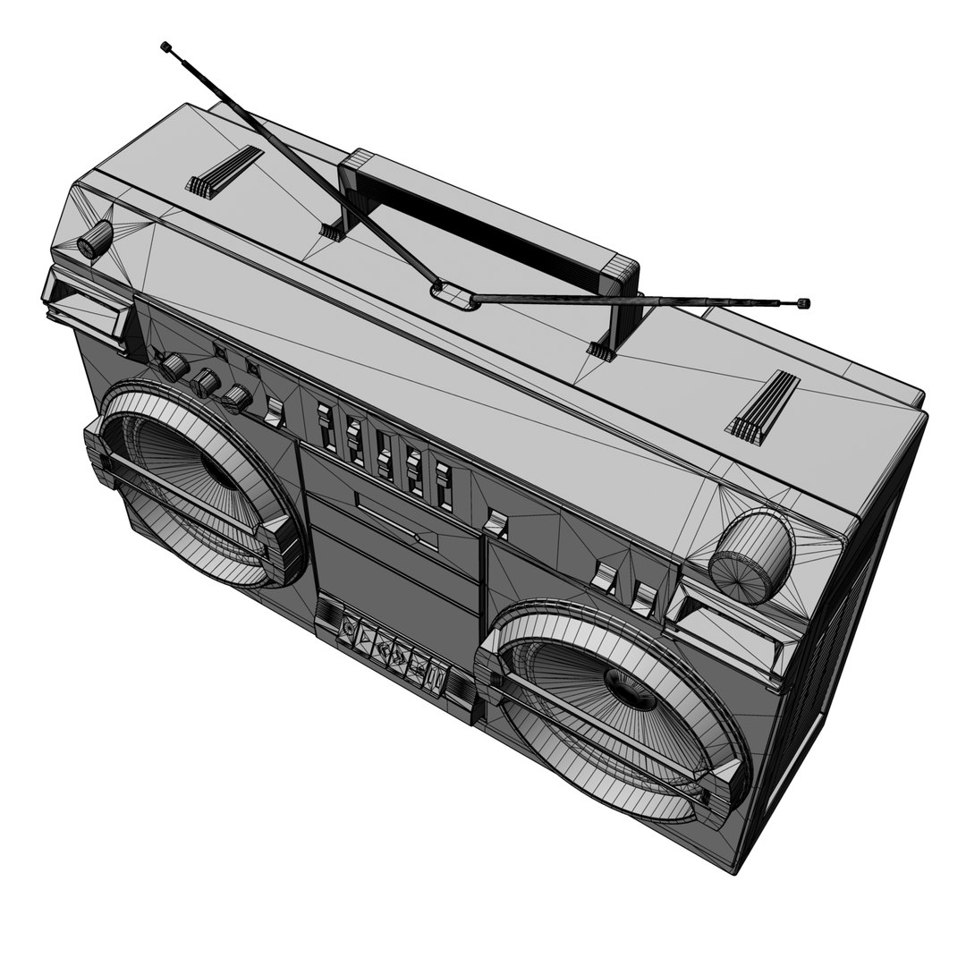 Boom Box 3d Model
