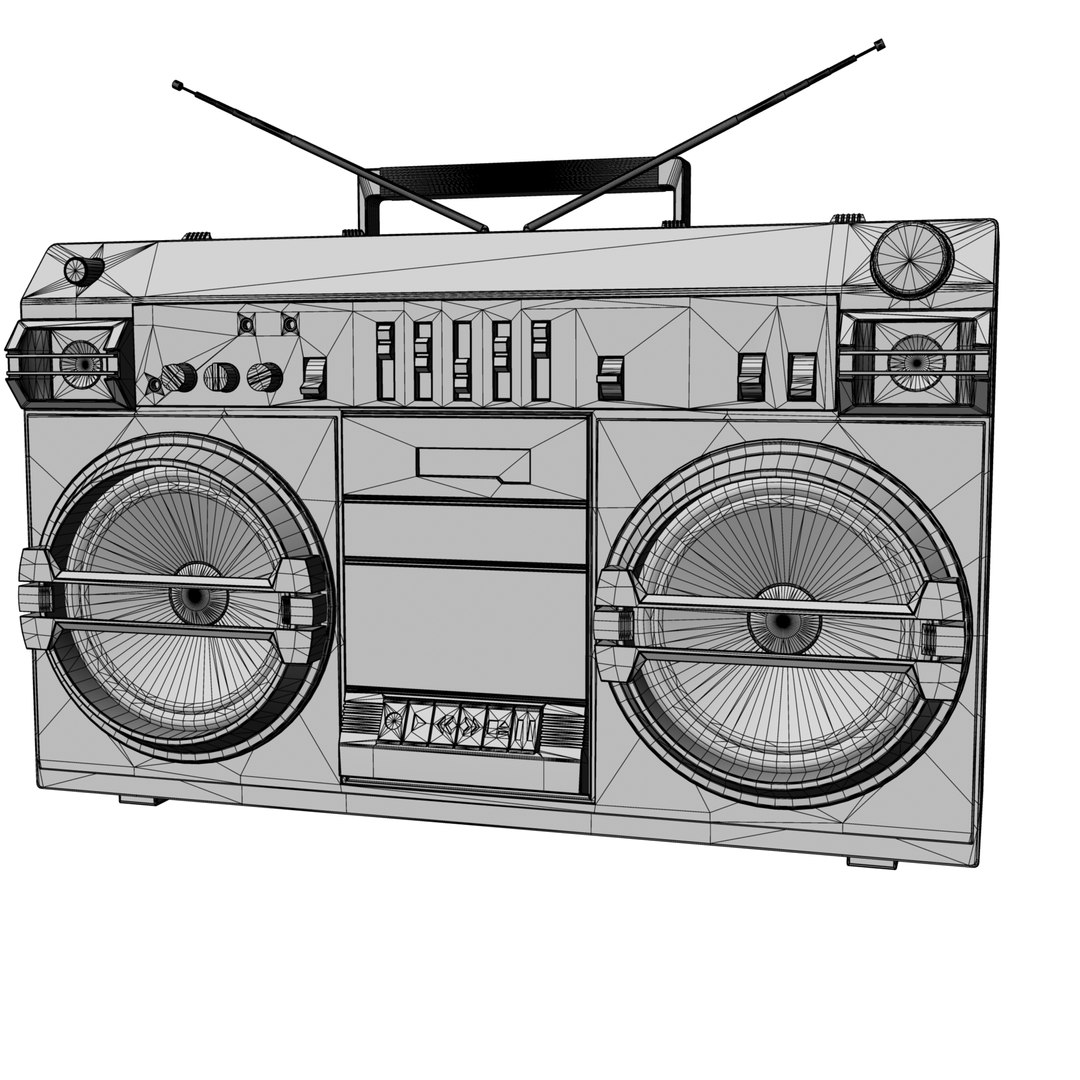 Boom Box 3d Model