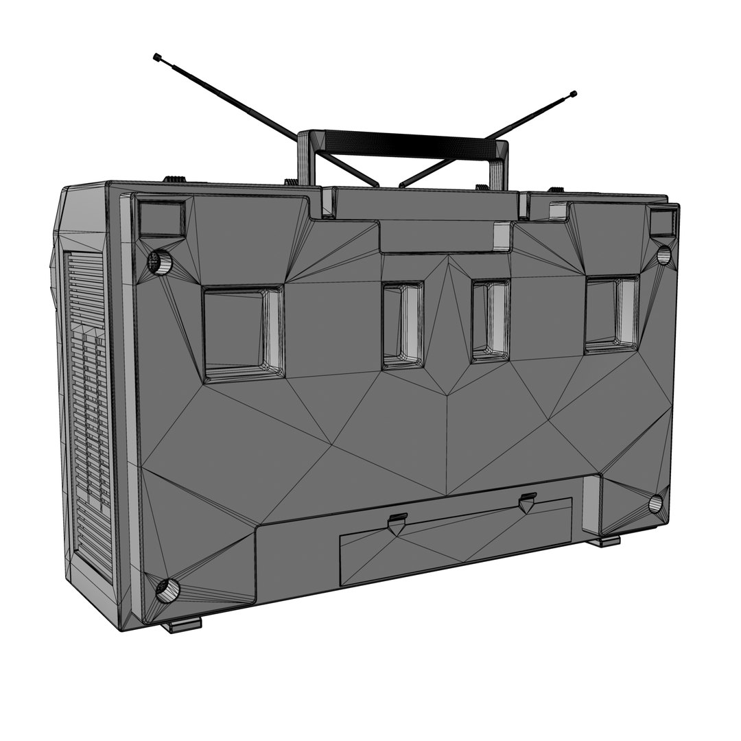 Boom Box 3d Model