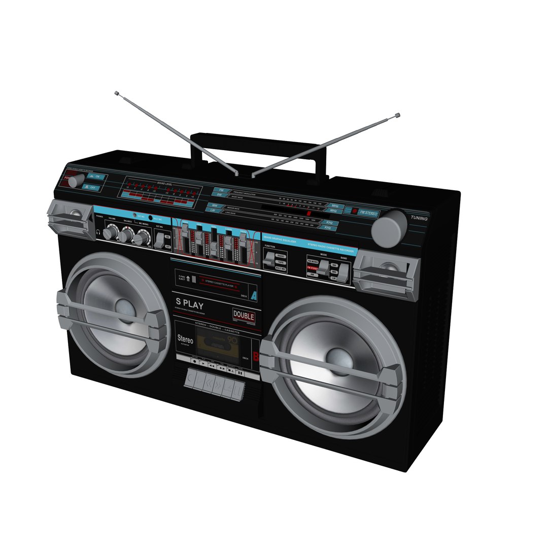 Boom Box 3d Model