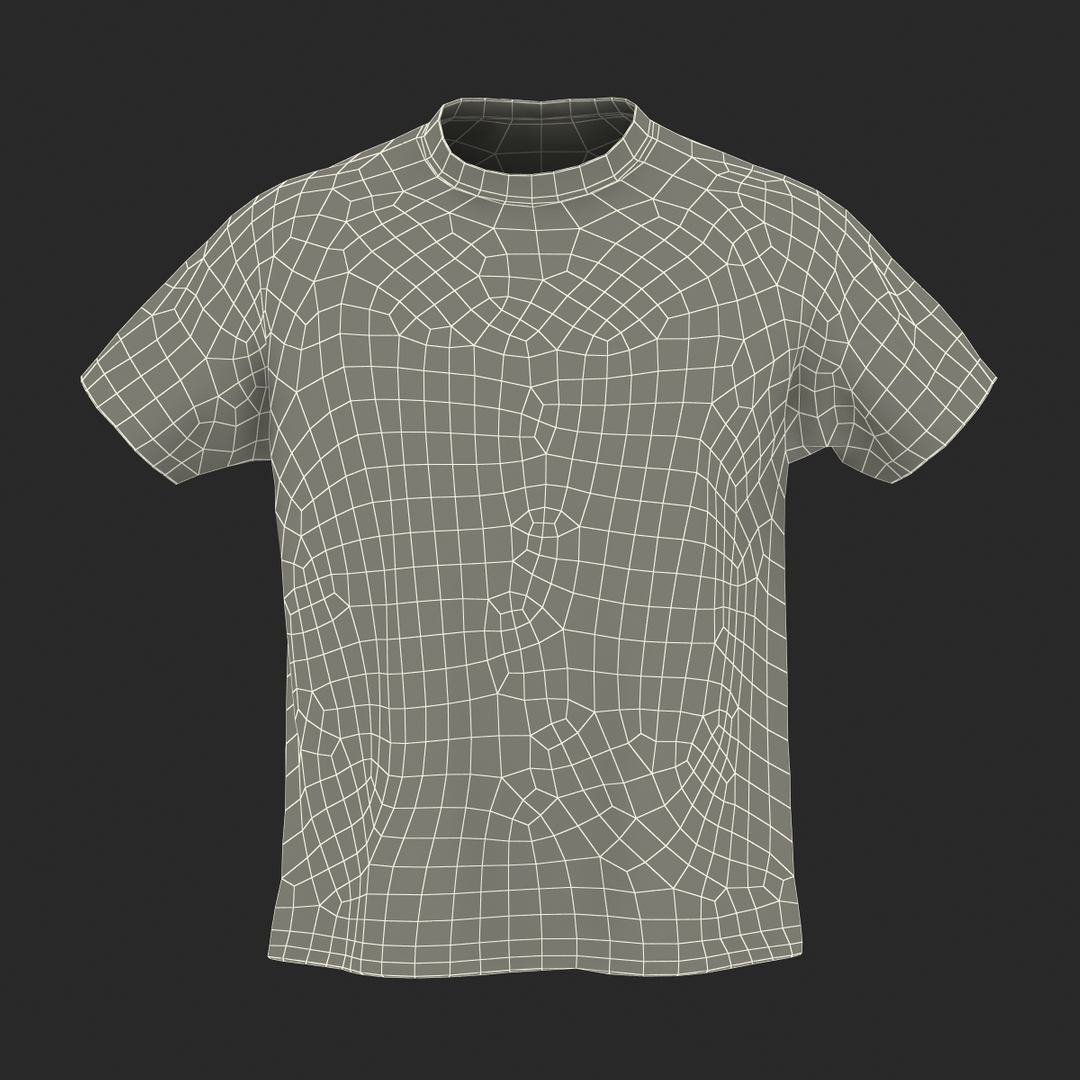 Tshirt Red 3d Model