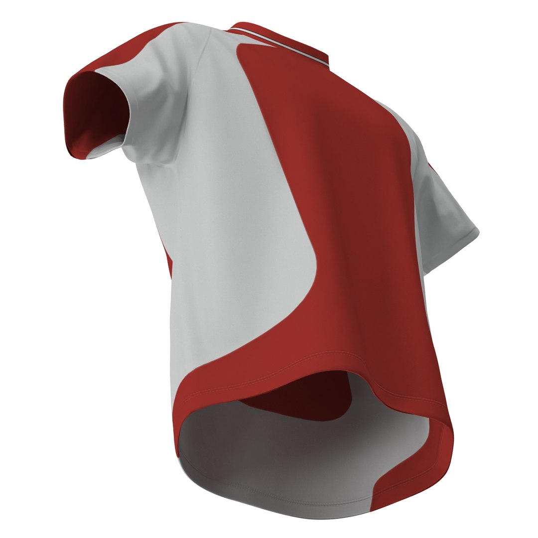 Tshirt Red 3d Model