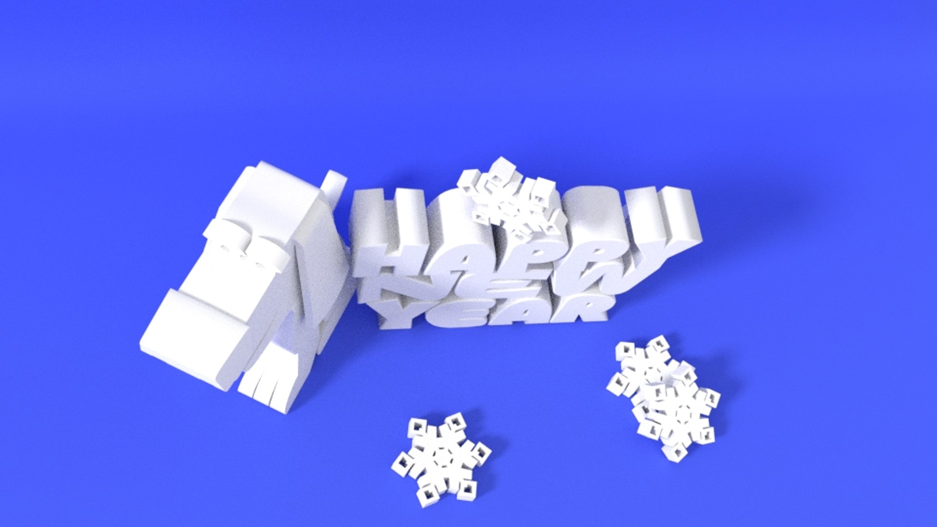 Happy new year 3D model - TurboSquid 1232021