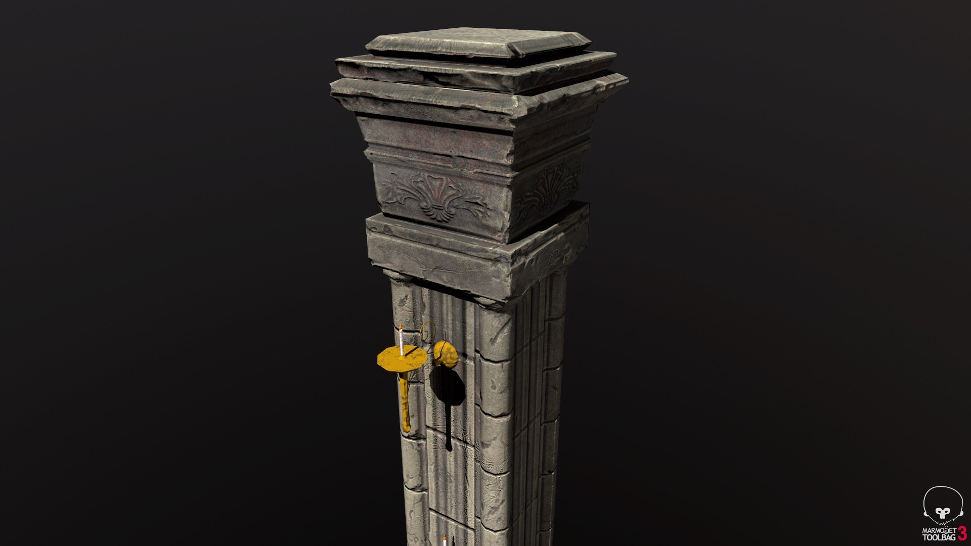 3D Medieval Pillar Model - TurboSquid 2015946