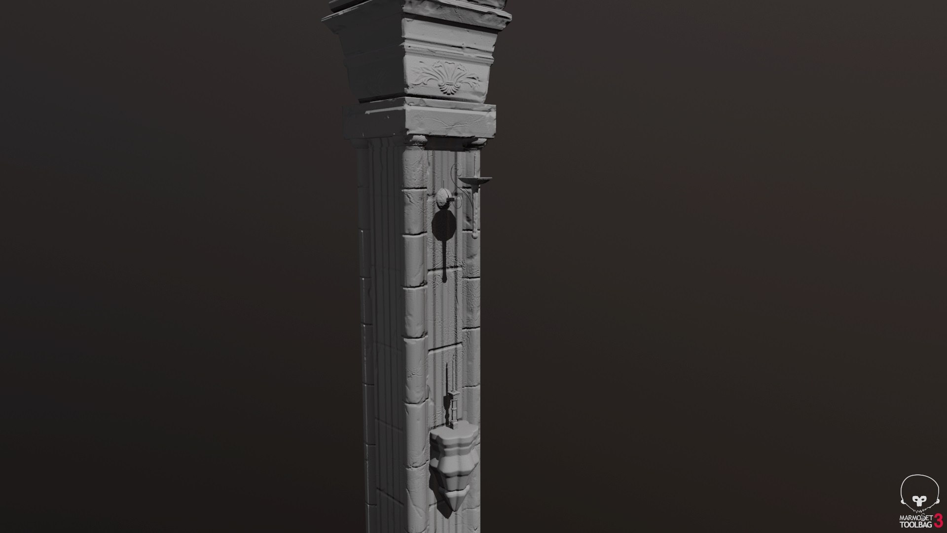 3D Medieval Pillar Model - TurboSquid 2015946