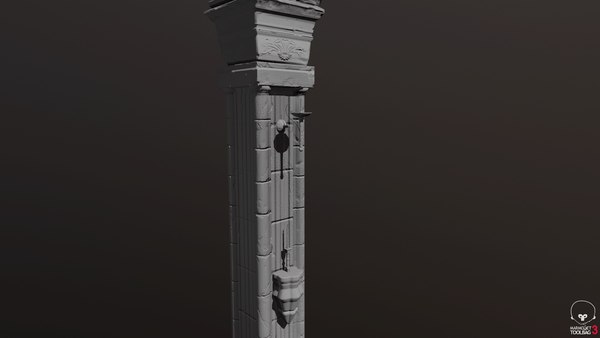 3D Medieval Pillar model - TurboSquid 2015946