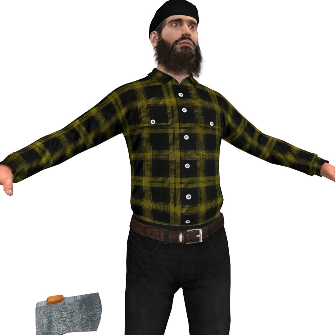 3d Model Lumberjack Man