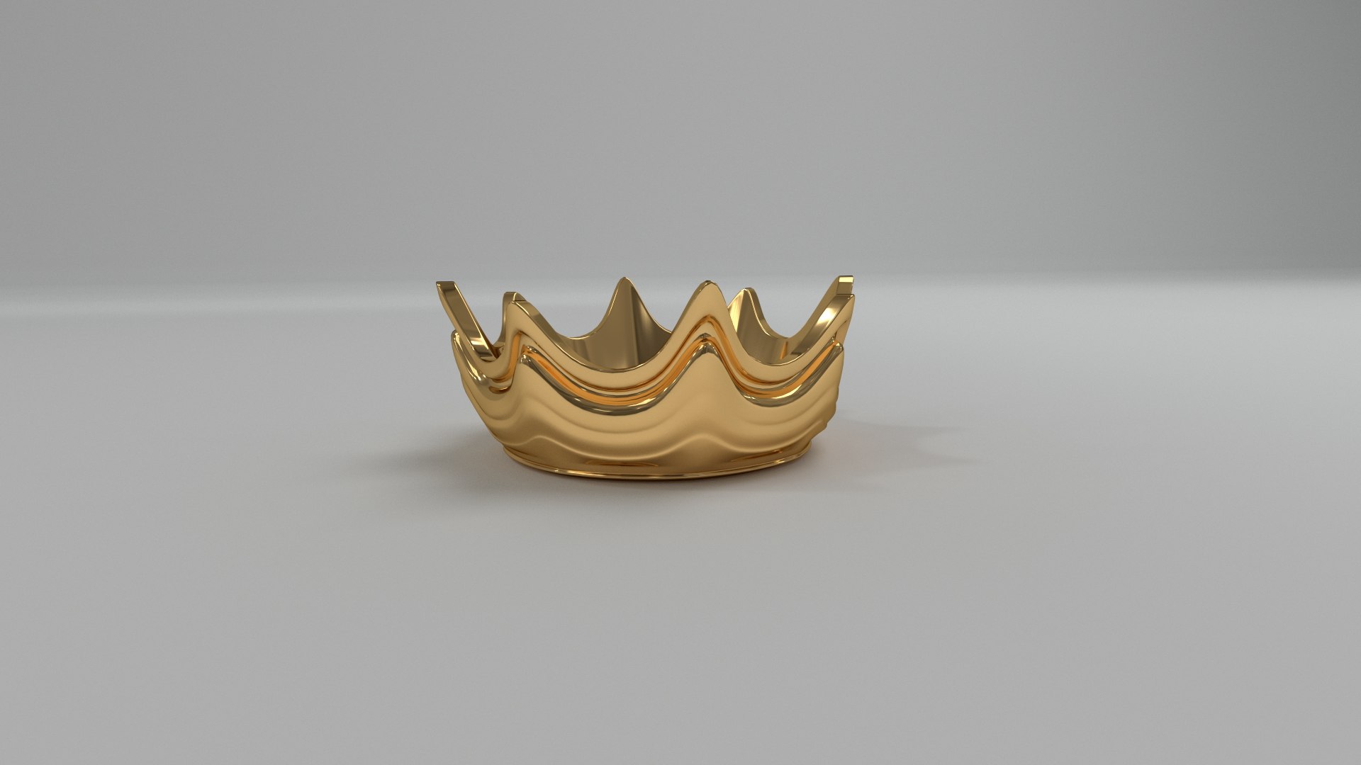 3d Gold Crown