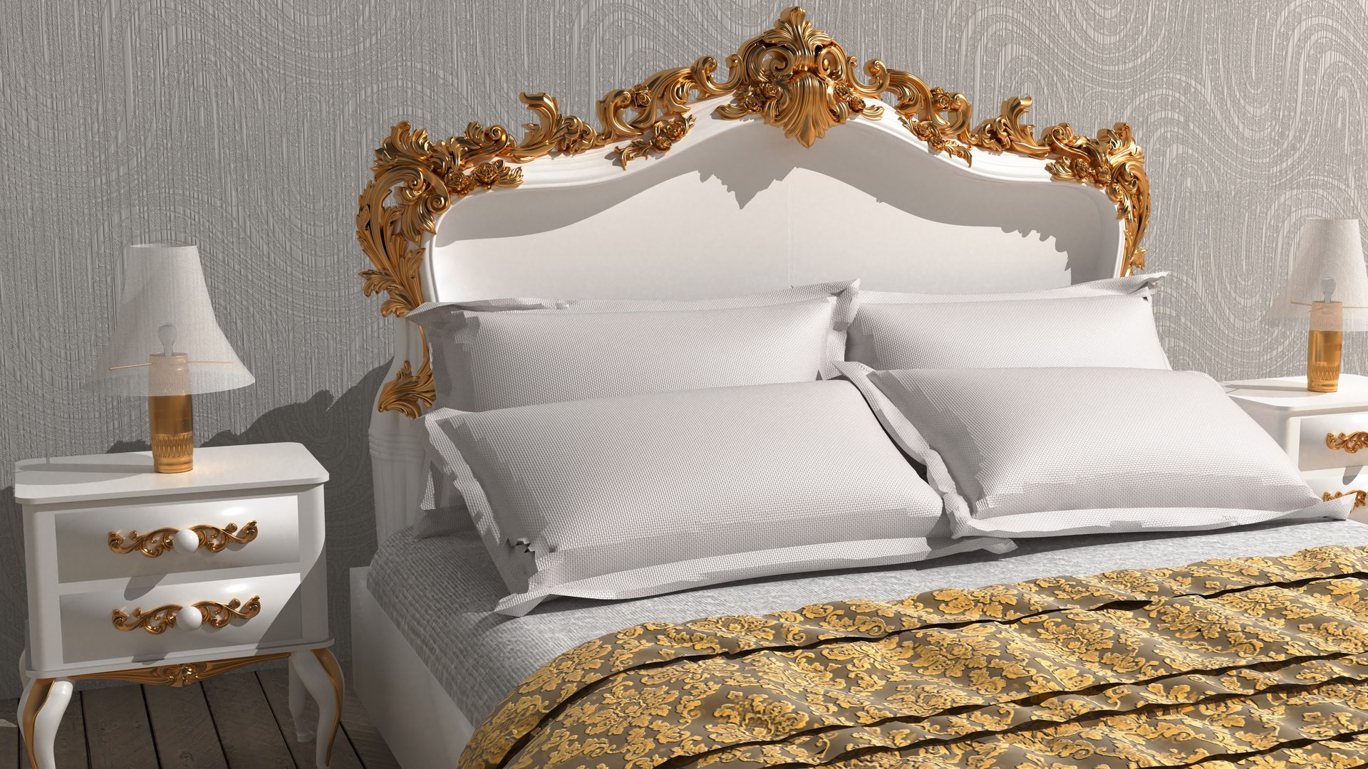 Royal Bed 8K 3D - TurboSquid 2156165