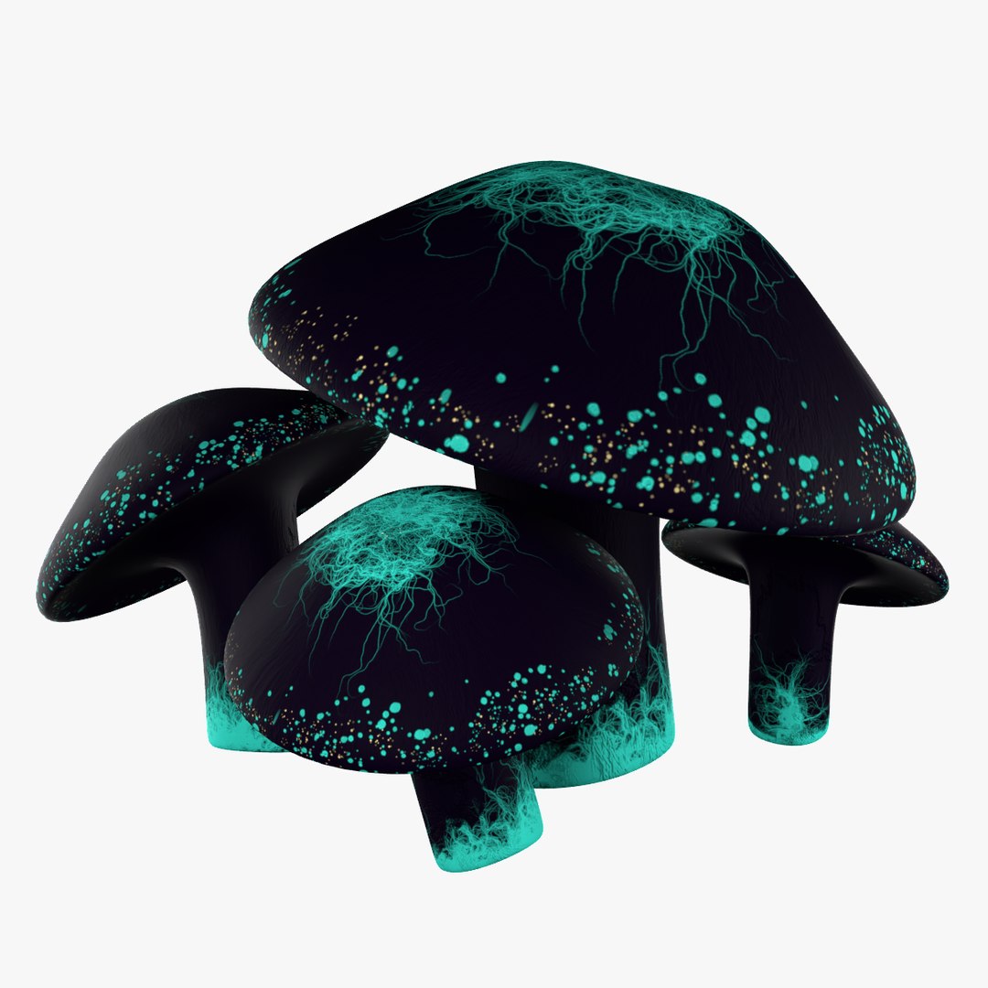 3D Stylized Fantazy Mushroom Model - TurboSquid 2201716
