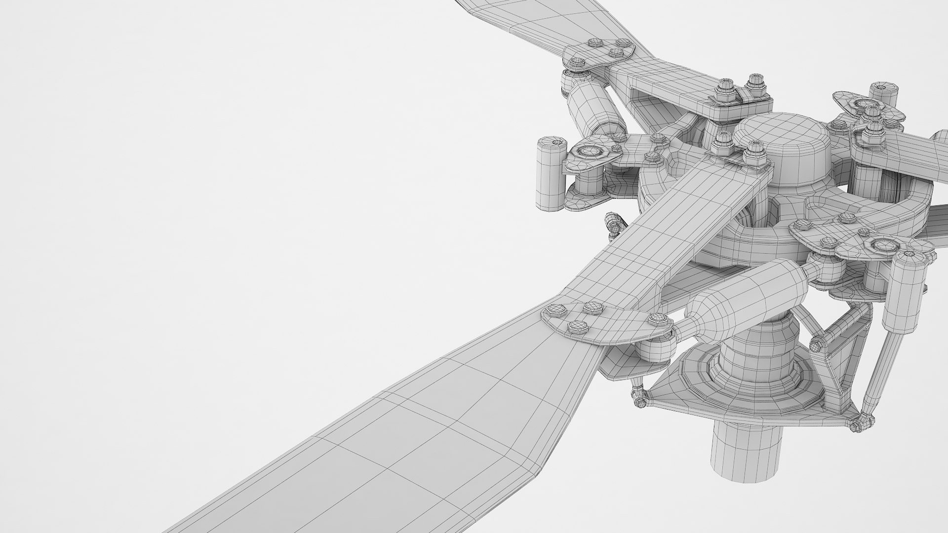 3D UAV Helicopter Rotor Blades 01 Model - TurboSquid 2042437