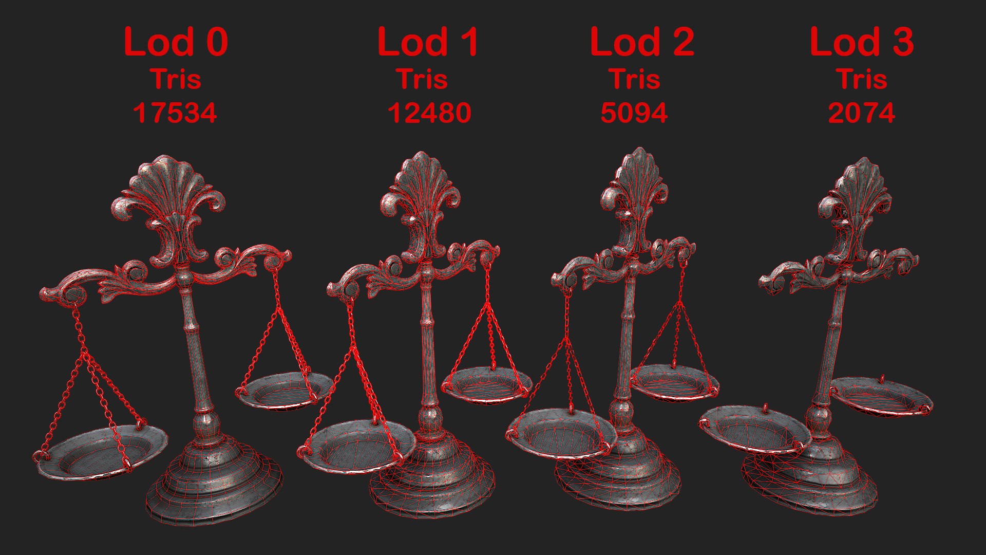 Balance Scales 3D Model - TurboSquid 1838357