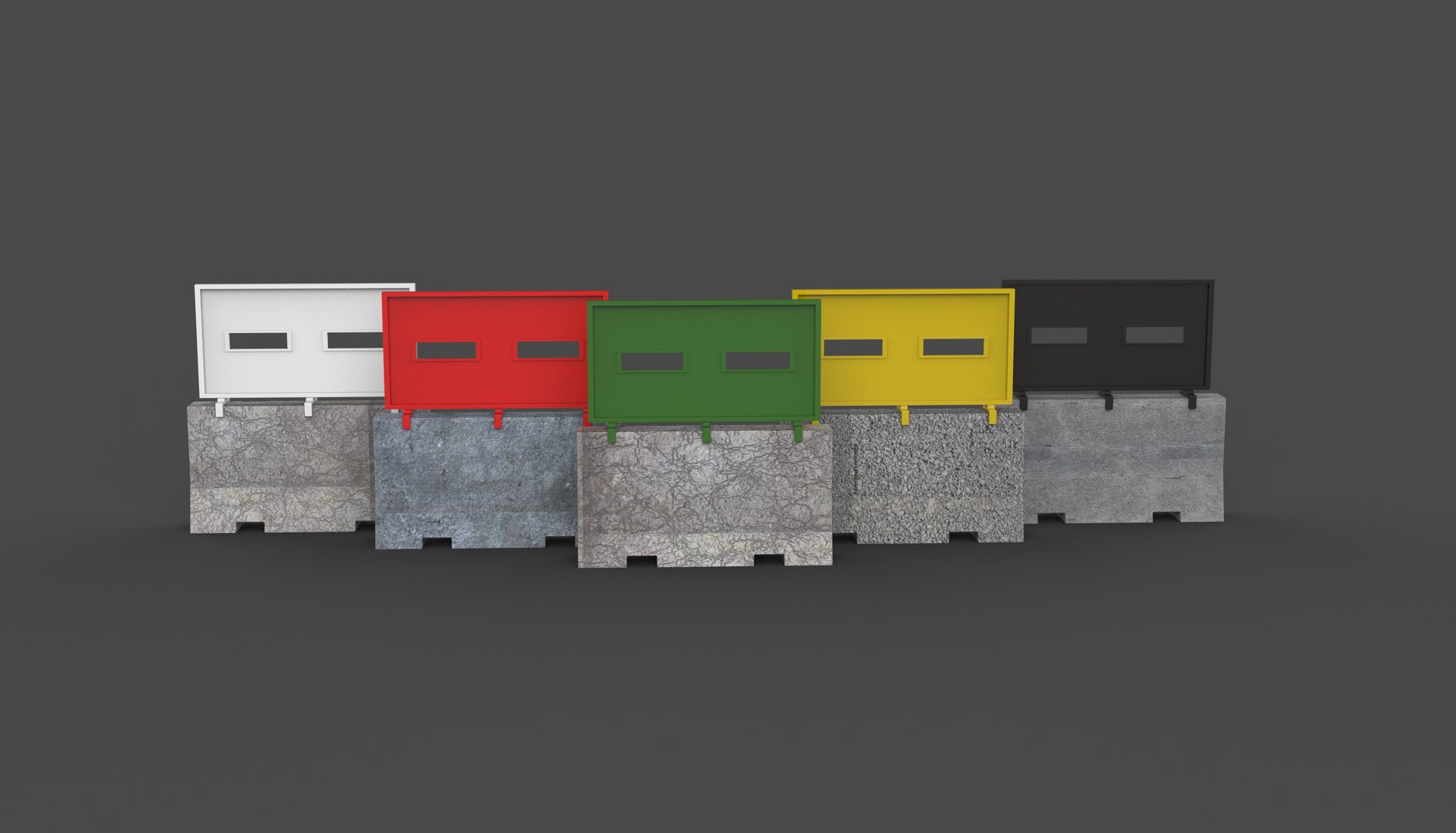 Roadblock Barrier 3D - TurboSquid 2398963