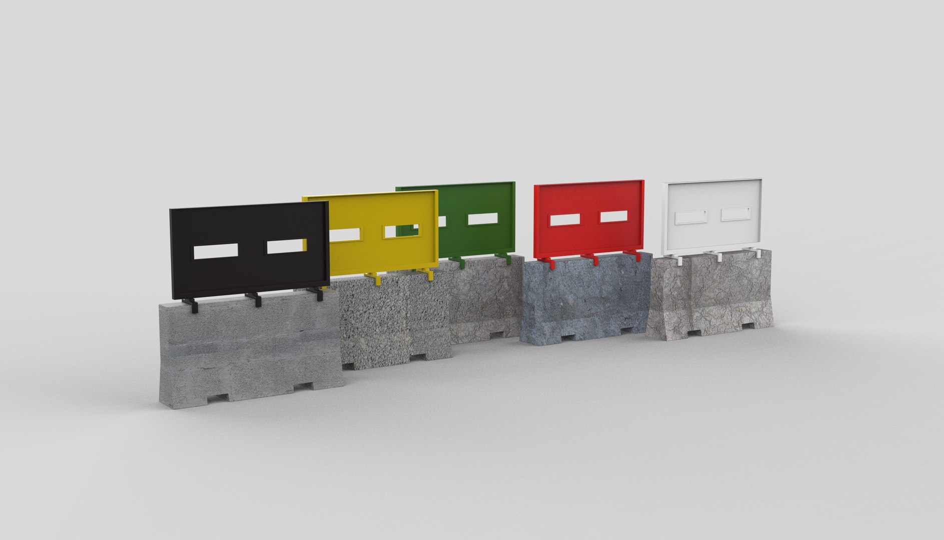 Roadblock Barrier 3D Model 3D - TurboSquid 2398963