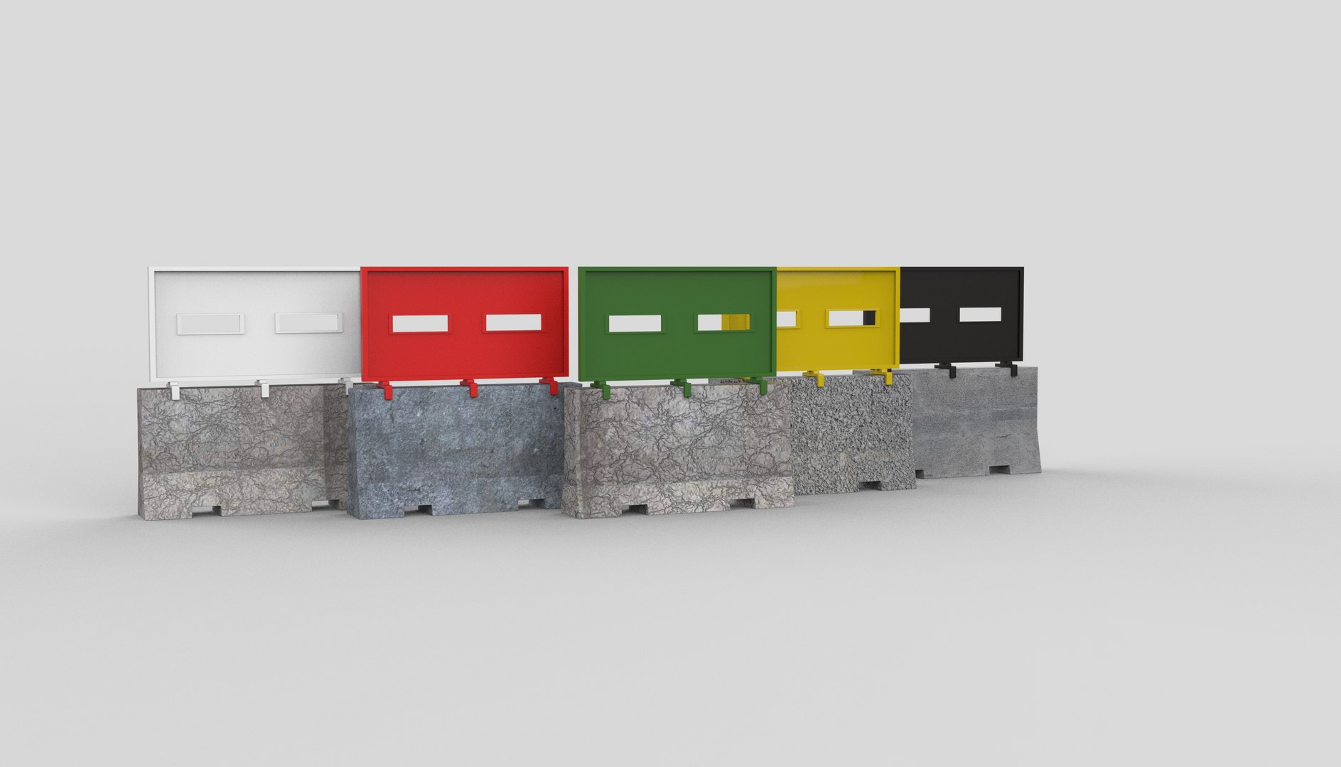 Roadblock Barrier 3D - TurboSquid 2398963