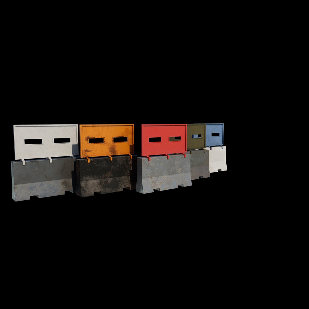 Roadblock Barrier 3D Model 3D - TurboSquid 2398963