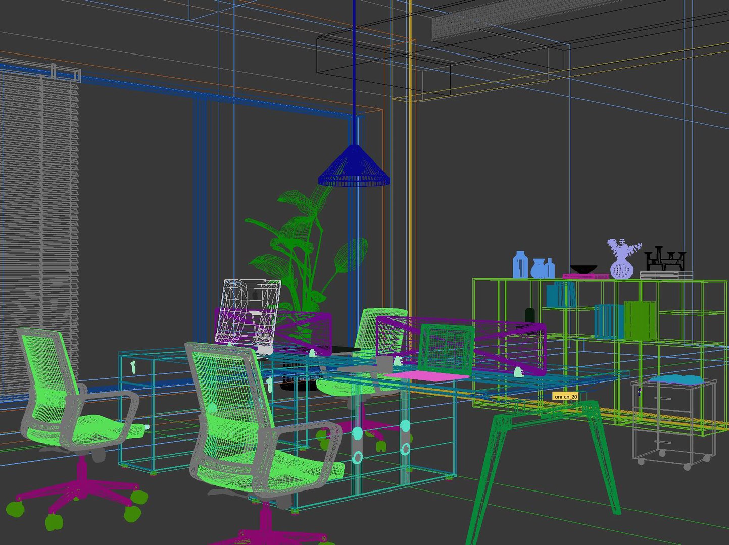 3D Model Interior Office Space 001 3D Model - TurboSquid 2218719