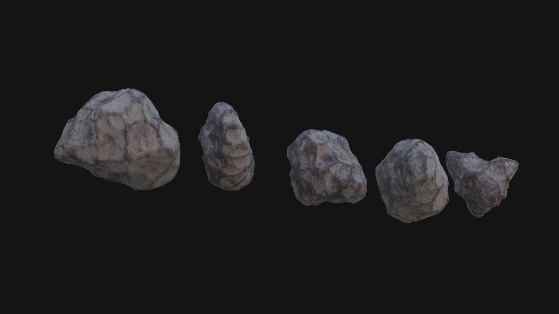 Asteroids 3D Model - TurboSquid 2181413