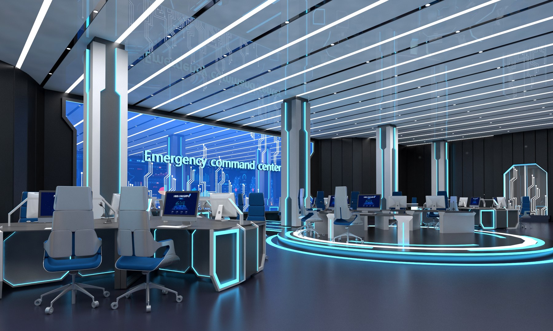 modelo 3d control room - TurboSquid 2027279