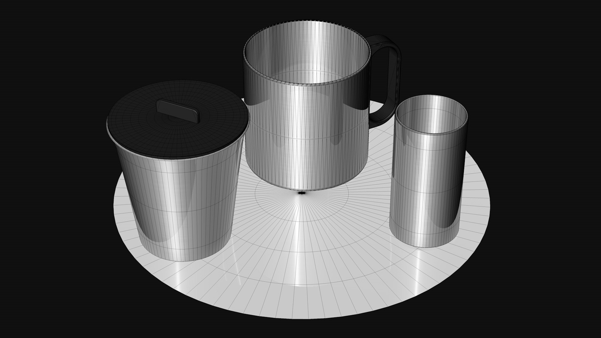 Mug And Shot Pot 3D Model - TurboSquid 2304008