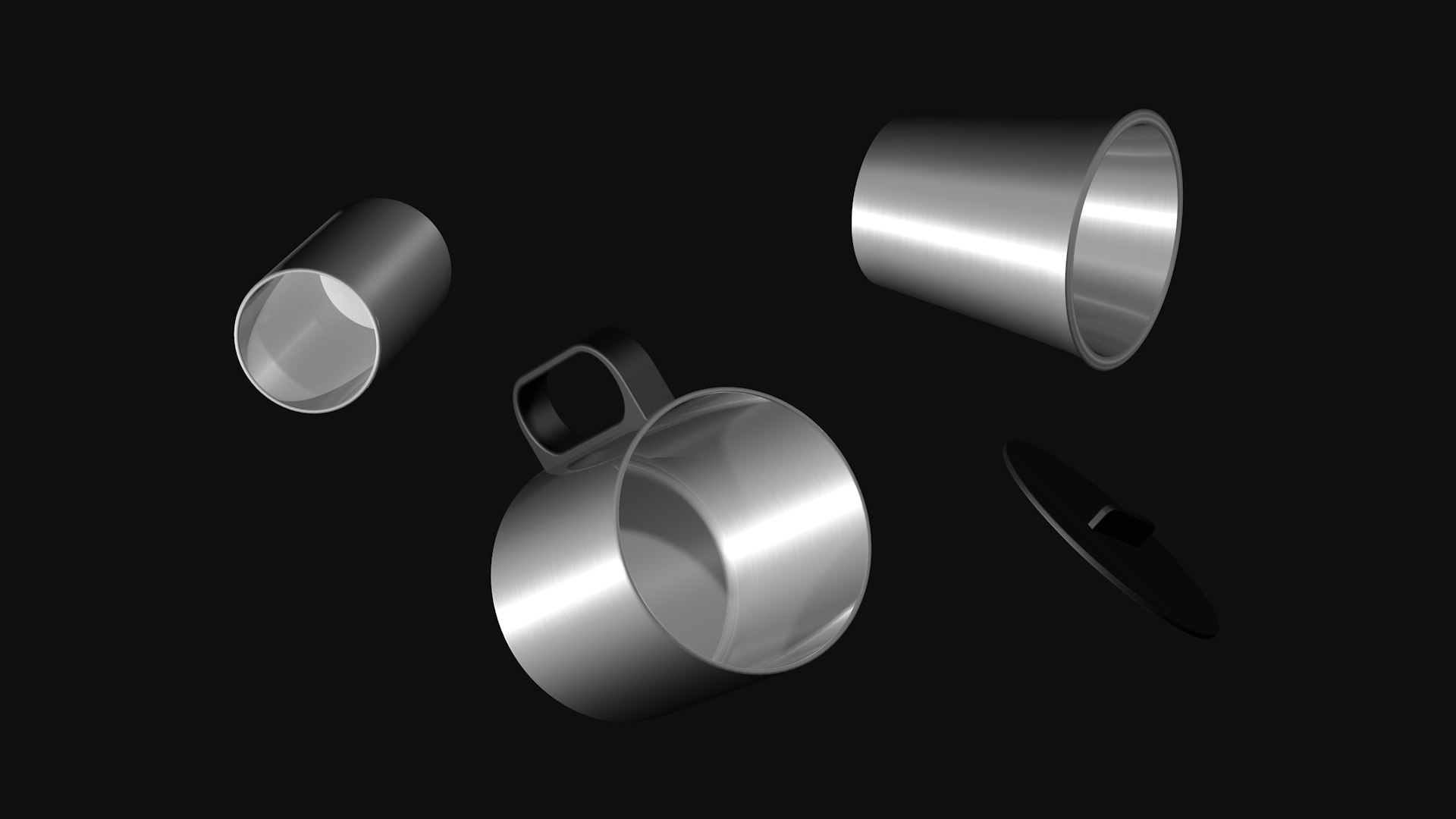 Mug And Shot Pot 3D Model - TurboSquid 2304008