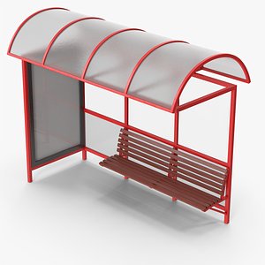 Bus Stop Enclosure 3D Models for Download | TurboSquid