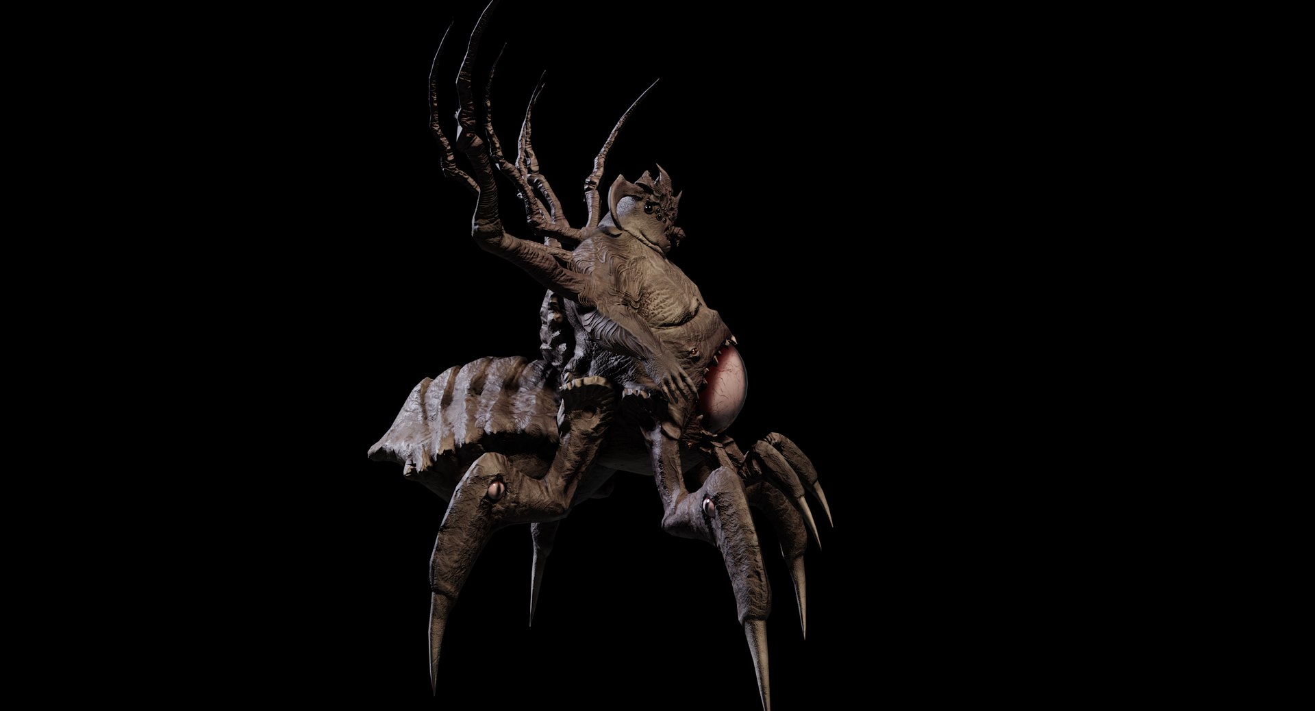 Crawler Creature 3D - TurboSquid 1298327