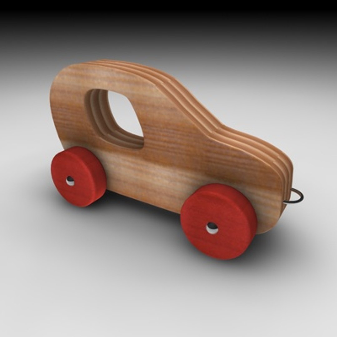 C4d Wood Car